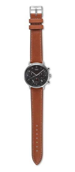 Audi Watch Chronograph solar-powered, grey/brown – Audi Lifestyle ...